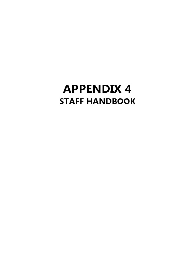 Appendix 4 Staff Handbook All | PDF | Mechanical Engineering | Academic ...