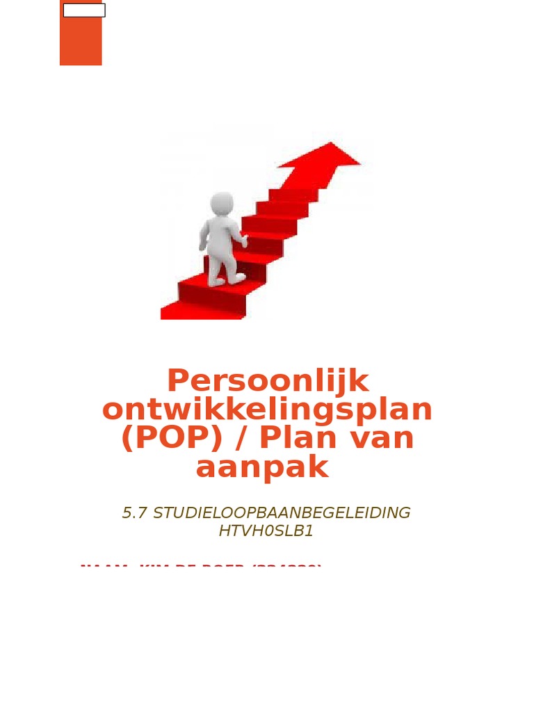 Persoonlijke Ontwikkelingsplan Pop | PDF