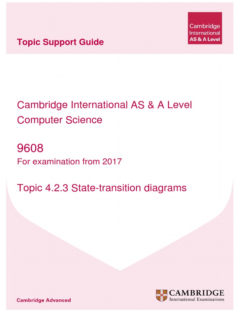 CS TG State Transition Diagrams Important | PDF | Areas Of Computer ...