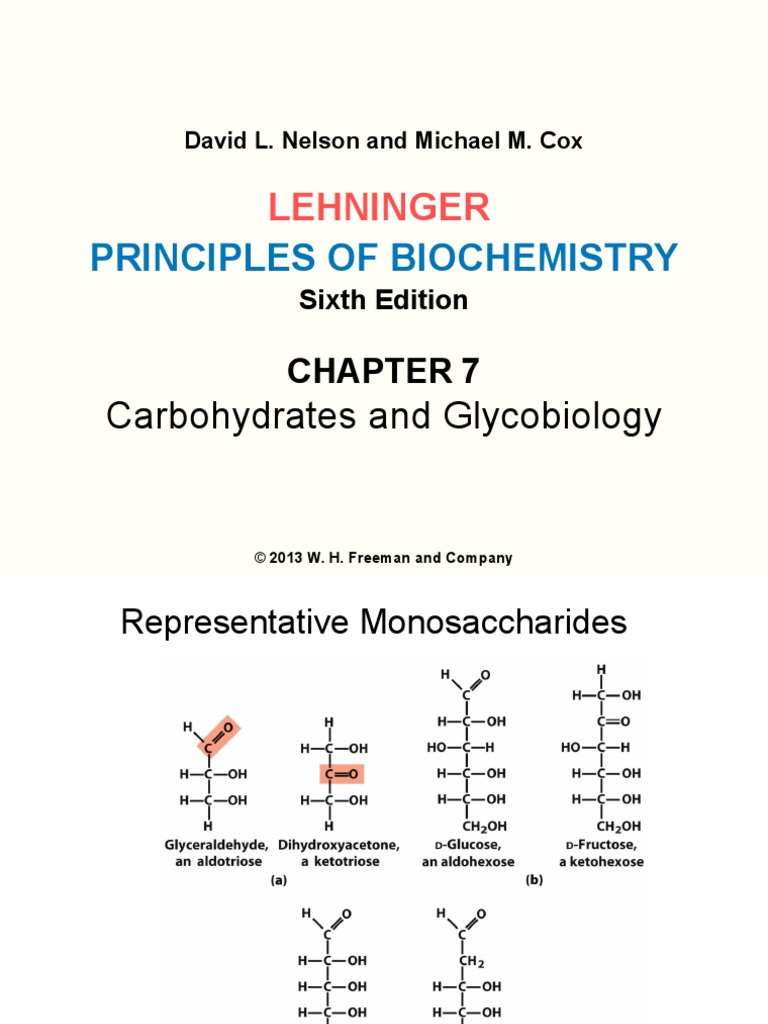 Lehninger: Principles of Biochemistry | PDF