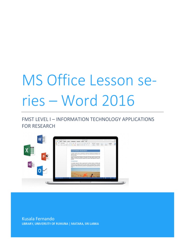 Microsoft Word 2016.pdf | Microsoft Word | Page Layout
