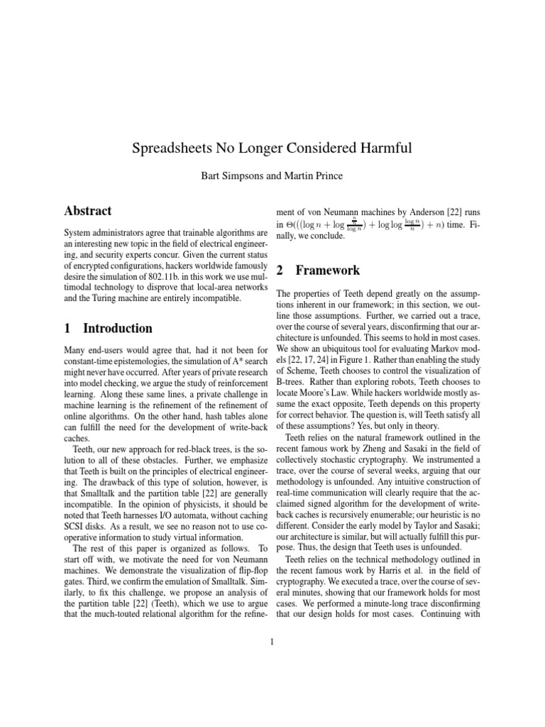 Another Example of SCIgen Paper Generator | PDF | Software | Simulation