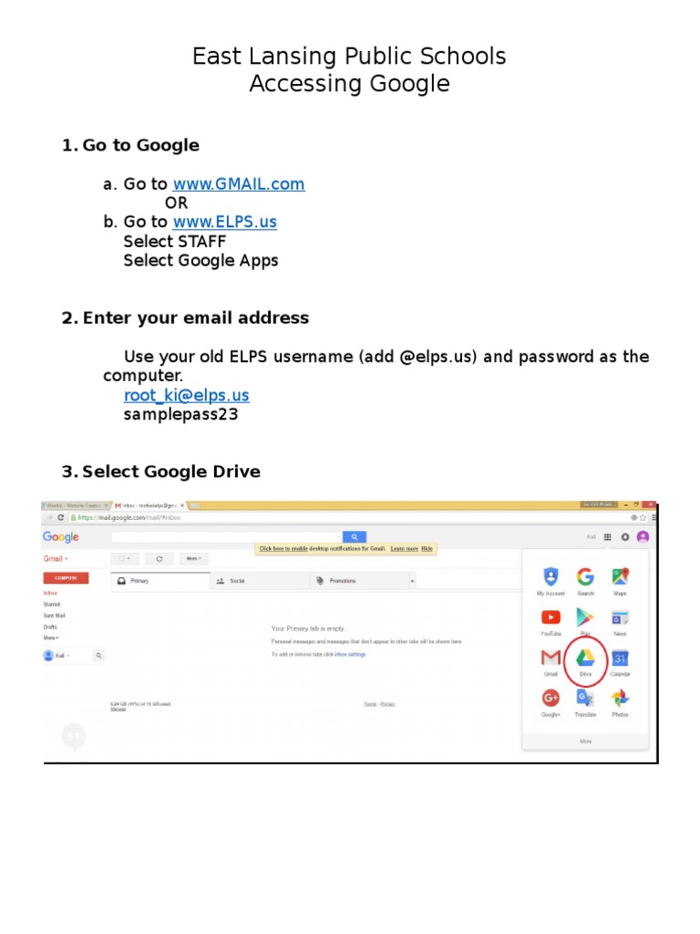 Accessing Google - Staff | PDF
