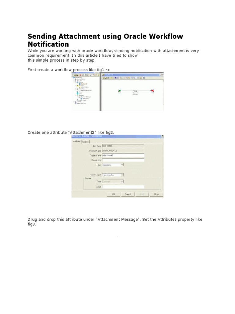 Creating Attachment Links in Oracle Workflow Notifications | PDF | Pl/Sql | Sql