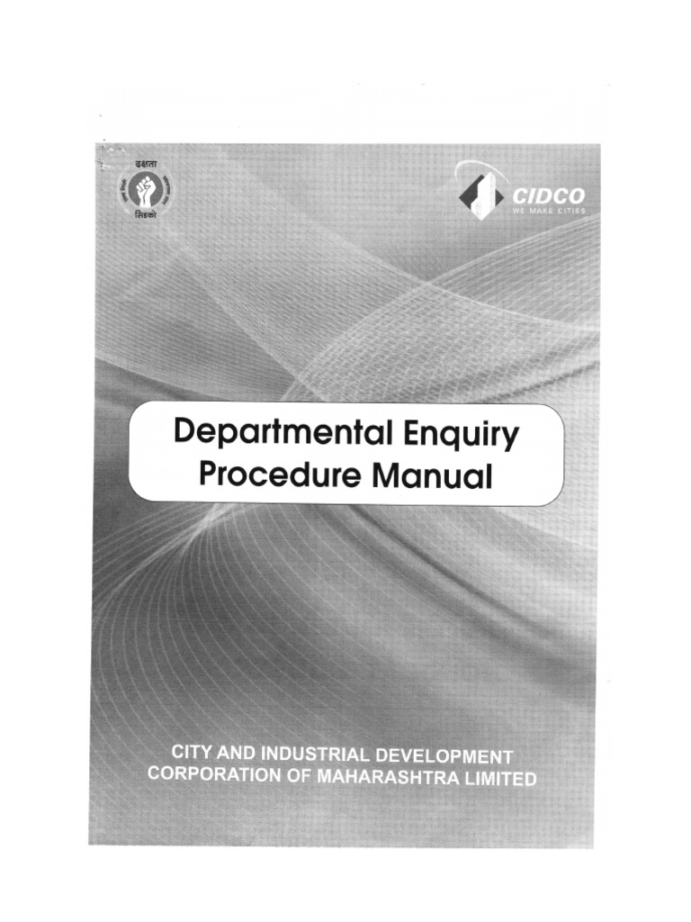 Departmental Enquiry Manual | PDF