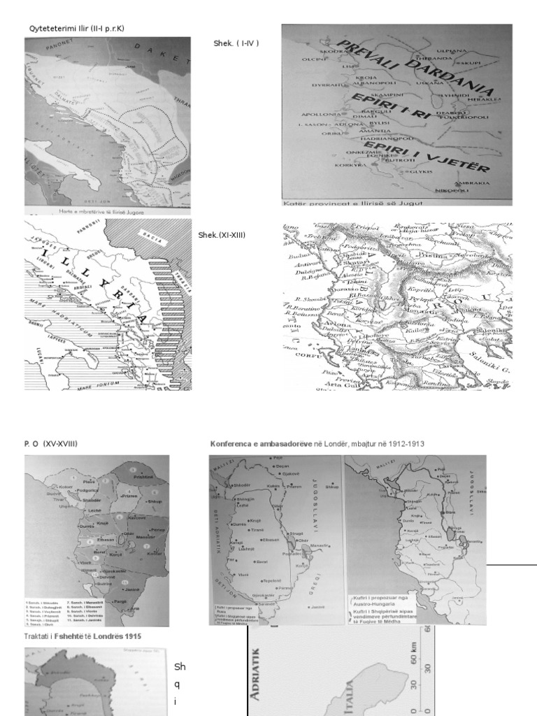 Harta Politike e Shqiperise Nder Vite | PDF