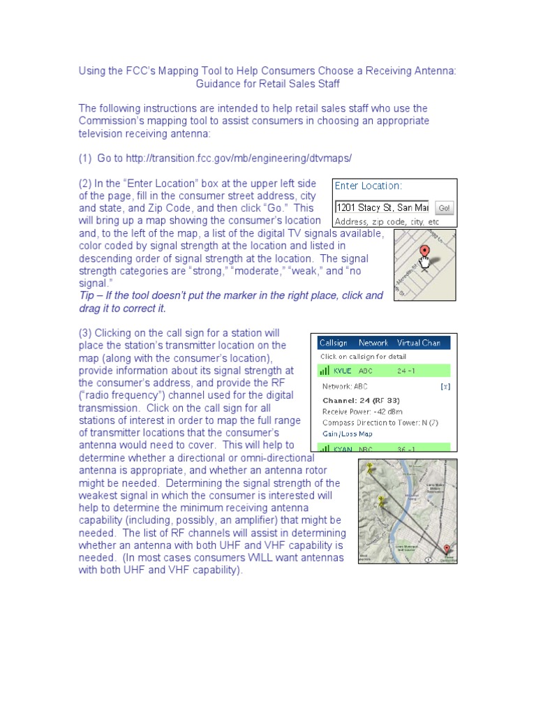 Reception Maps Guide | PDF