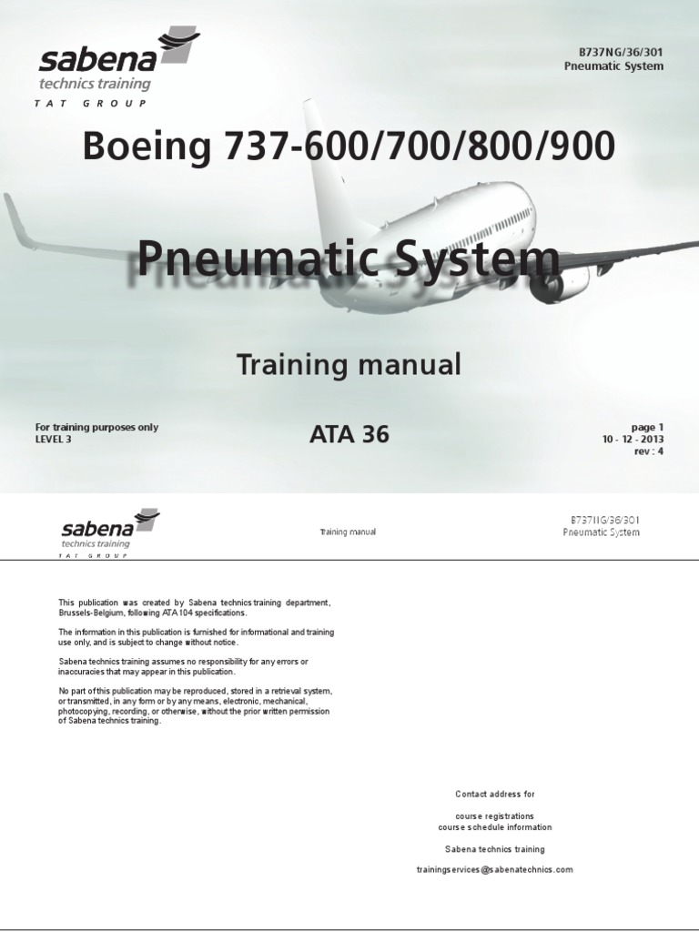 Boeing 737 Pneumatic System Training Manual | PDF | Valve | Thermostat