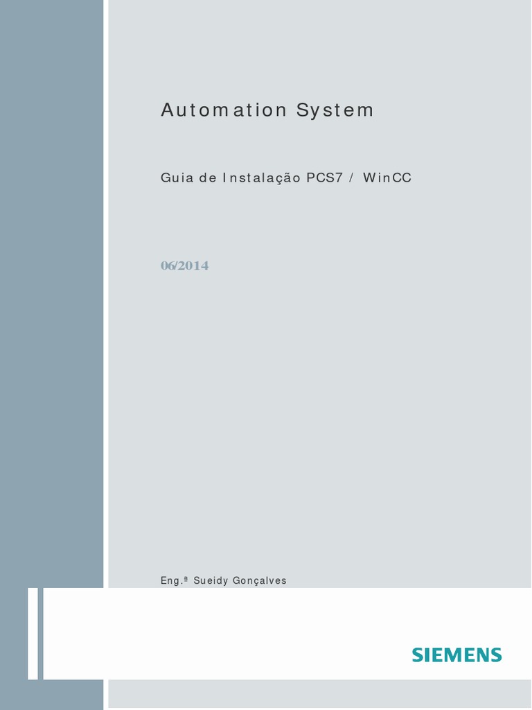 Guial Instalação PCS7 - WinCC - Sueidy PDF | PDF