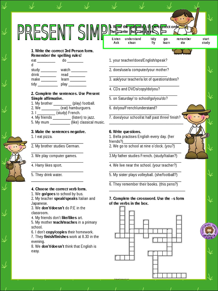 Flyers Present Simple | PDF | English Language | Syntactic Relationships