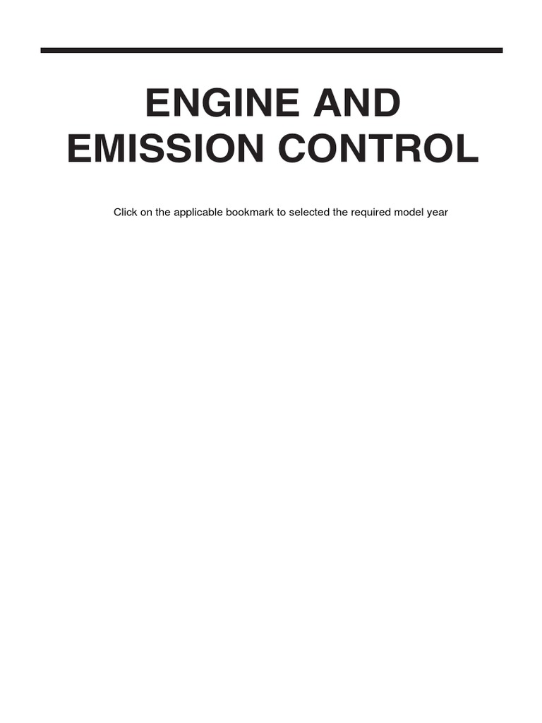 Engine Emission Control System Guide | PDF | Science & Mathematics ...