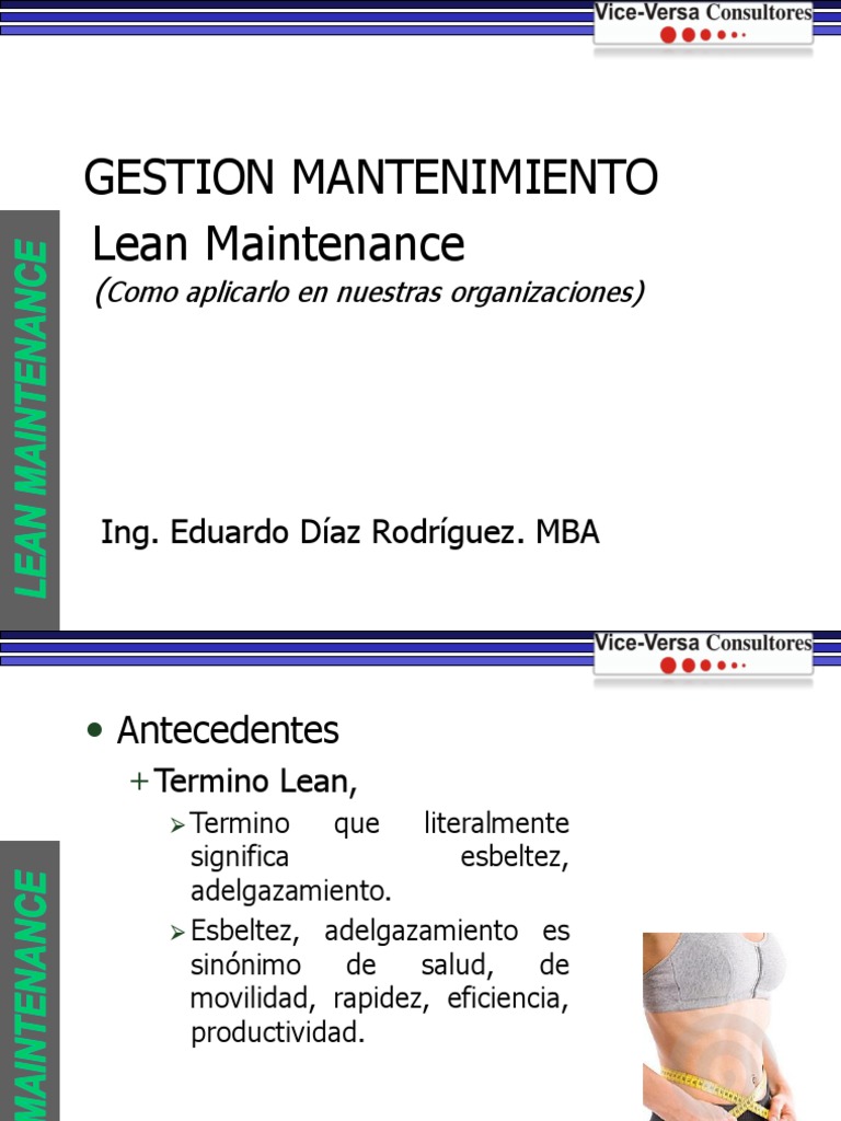 Eduardo Diaz Nueva Lean Maintenance PDF | PDF | Lean Manufacturing ...