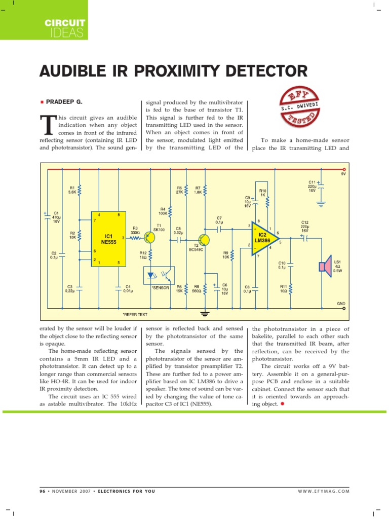 Audible Ir Proximity Detector | PDF