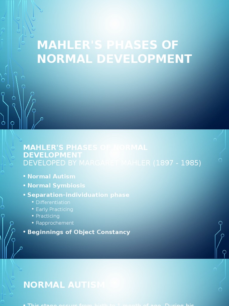 Mahler's Developmental Stages Explained | PDF | Neuropsychology ...