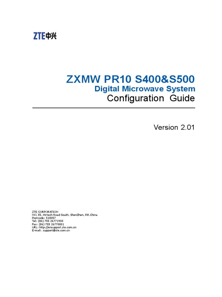 Zte MW | PDF | Ip Address | Routing