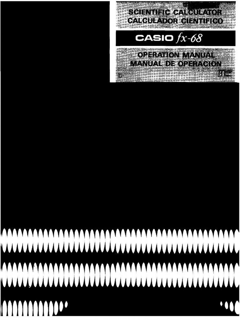 Casio FX68 Manual PDF | PDF