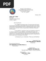 Formal Letter To DPWH | PDF | Science | Transport