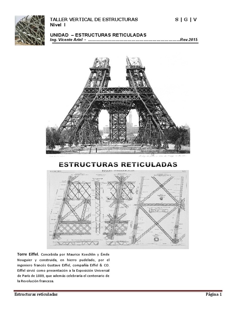 Estructuras Reticuladas 2015 Ariel | PDF | Ecuaciones | Geometría