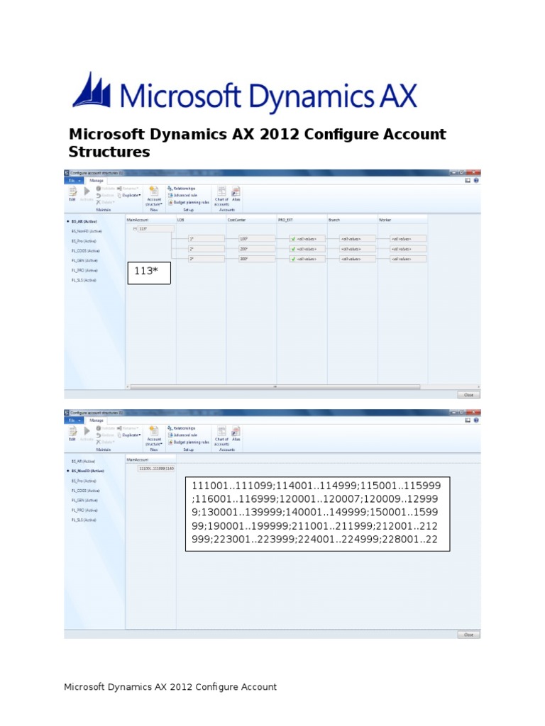 Configure Account Structures | PDF | Technology & Engineering