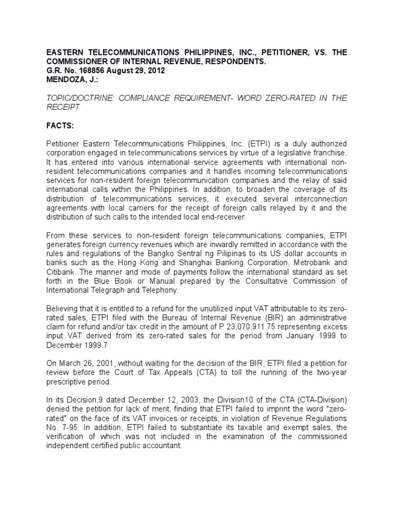 Eastern Telecommunications Philippines | Download Free PDF | Invoice ...