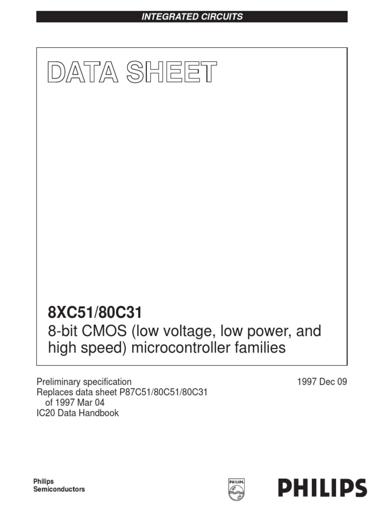 8-Bit CMOS (Low Voltage, Low Power, and High Speed) Microcontroller ...