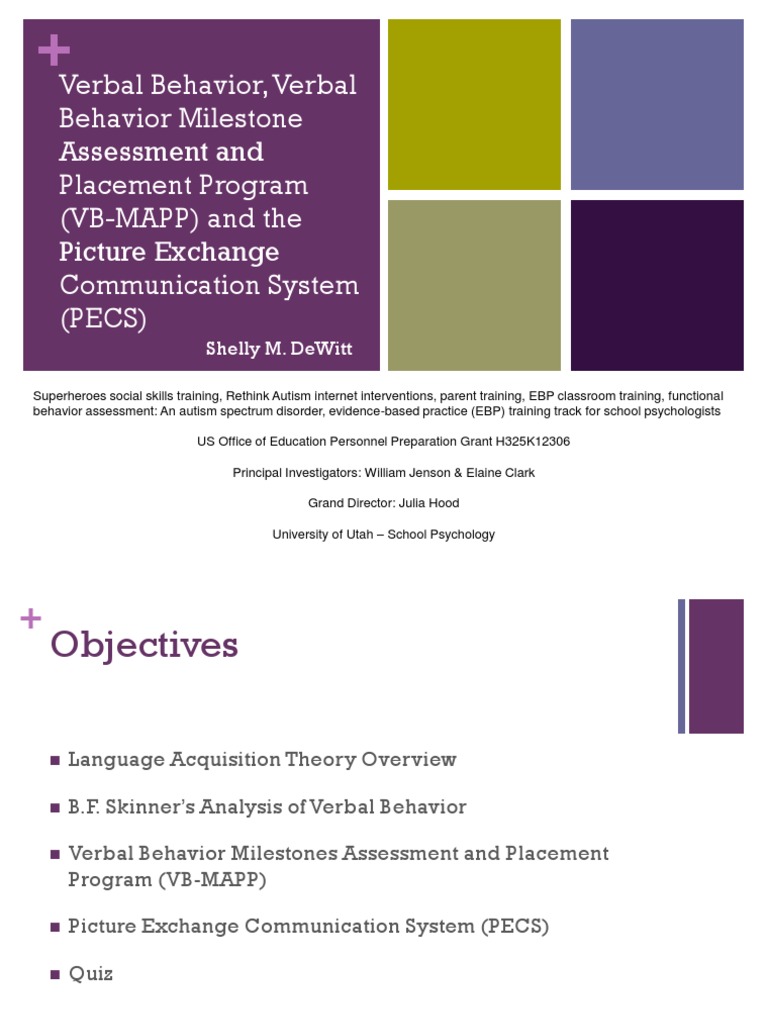 VB Map PECS | PDF | Individualized Education Program | Educational ...