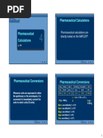Quick Pharmaceutical Conversion Chart | PDF | Ounce | Pound (Mass)