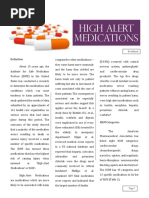 ISMP High Alert Medication List | PDF | Pharmaceutical Drug | Injection ...