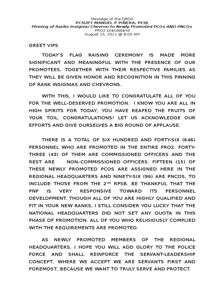 Pinning of Ranks | PDF