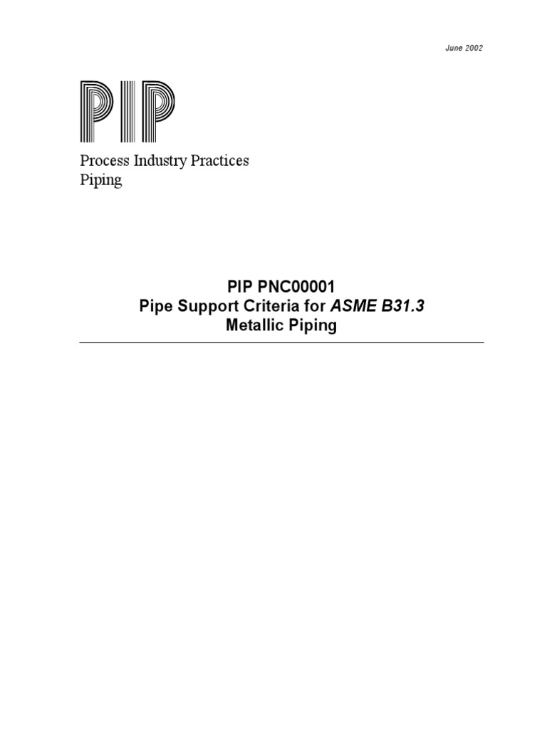 Piping Support Design Criteria | PDF