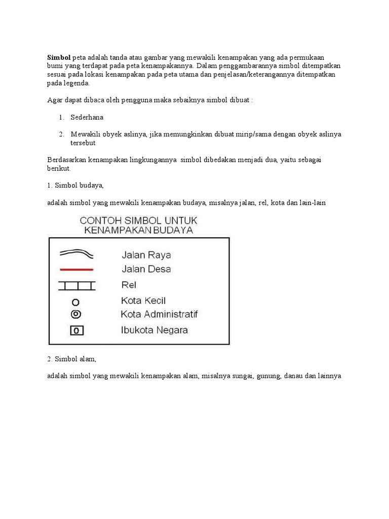Simbol dan Legenda pada Peta | PDF