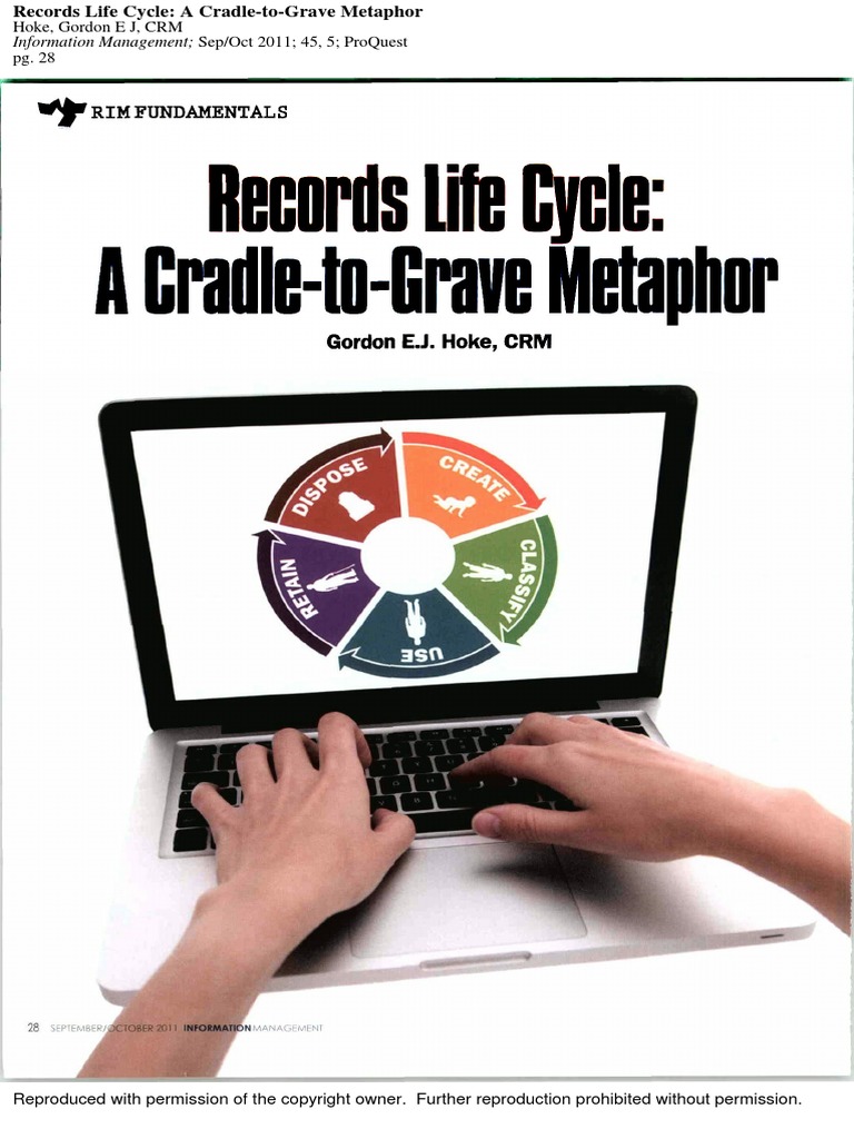 Records Life Cycle A Cradle-To-Grave Metaphor | PDF