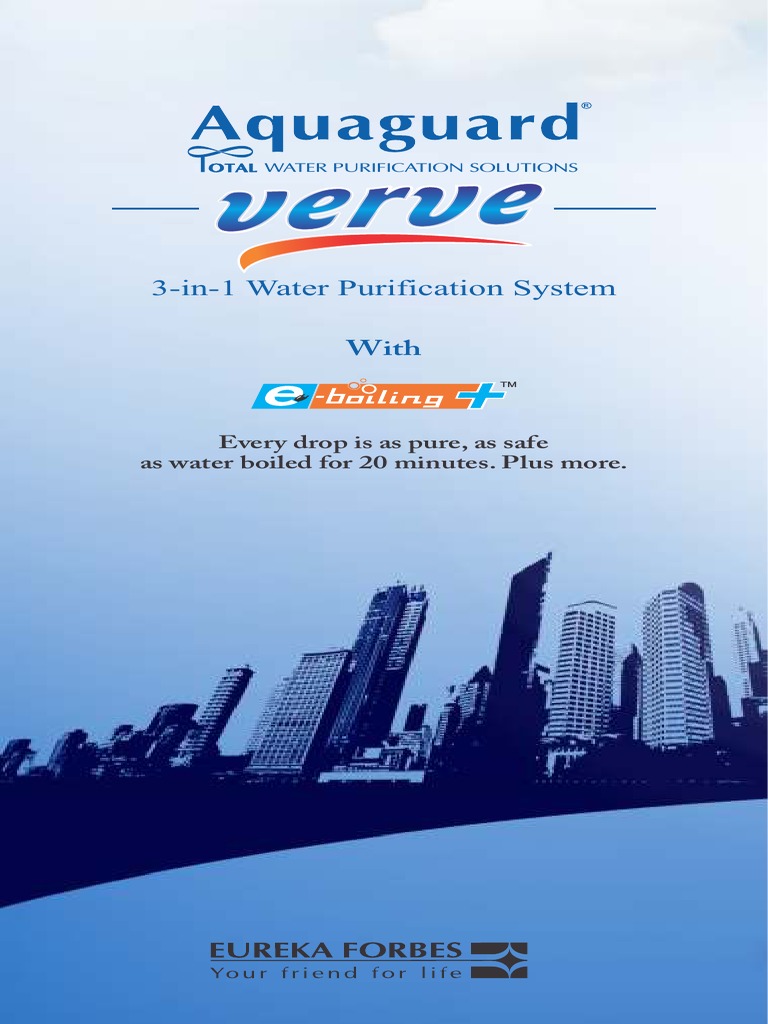 Aquaguard Verve User Manual | PDF | Ultraviolet | Water Purification
