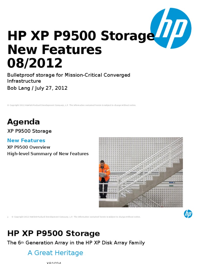 XP P9500 New Features Presentation 2012-07-27 | PDF | Solid State Drive ...