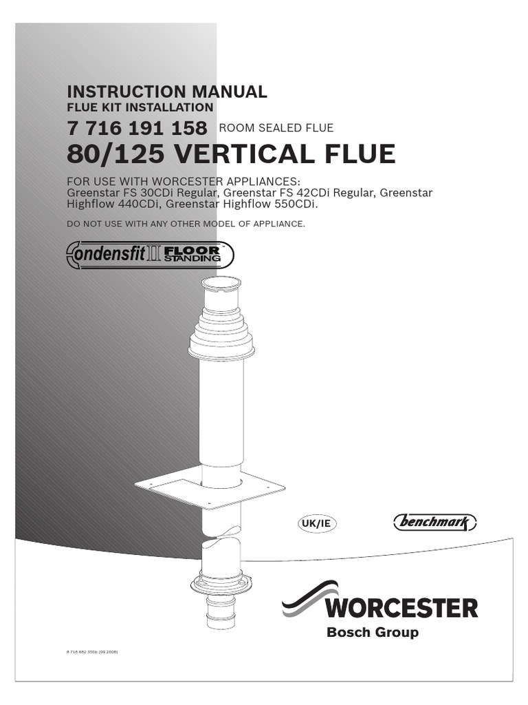 Worcester Vertical Flue Installation Guide | PDF | Electrical Connector ...