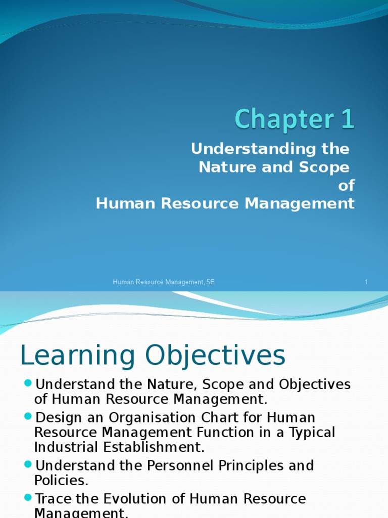 Module 1 Nature and Scope of HRM | PDF | Human Resource Management ...