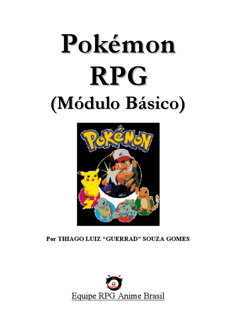 Pokémon para Anime RPG | PDF | Pokémon | Jogos de RPG