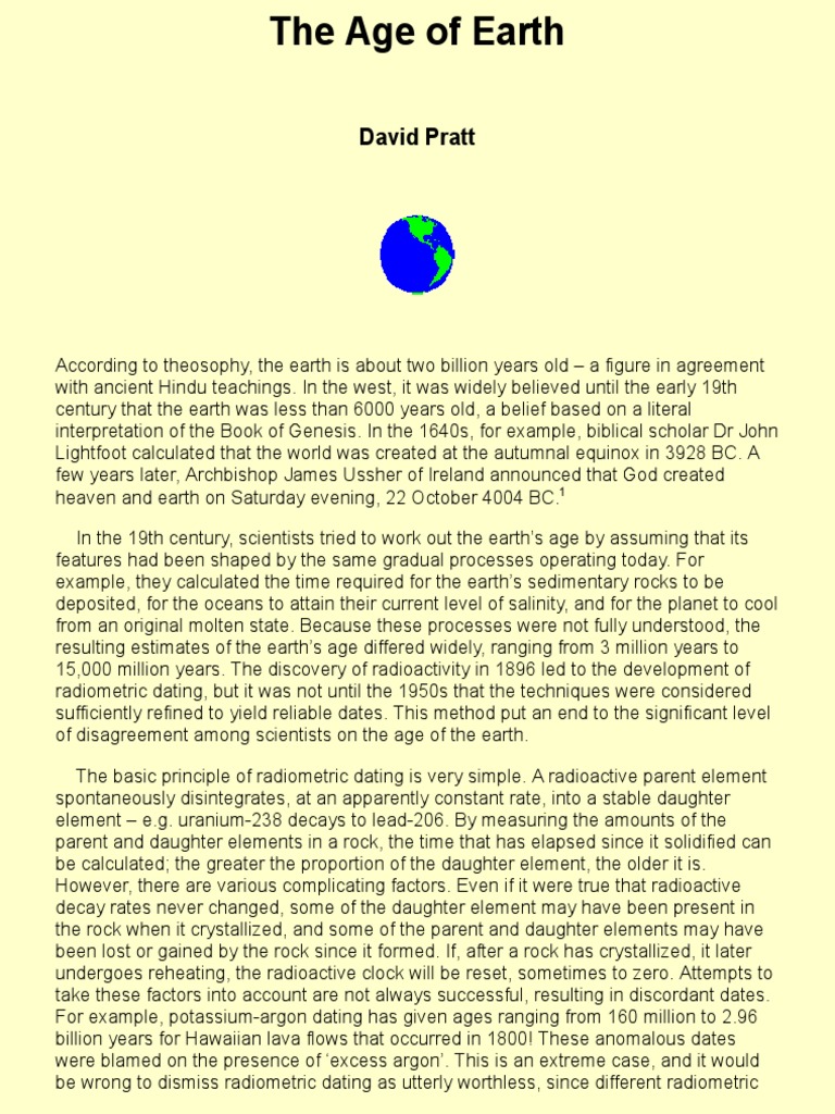 The Age of Earth | PDF