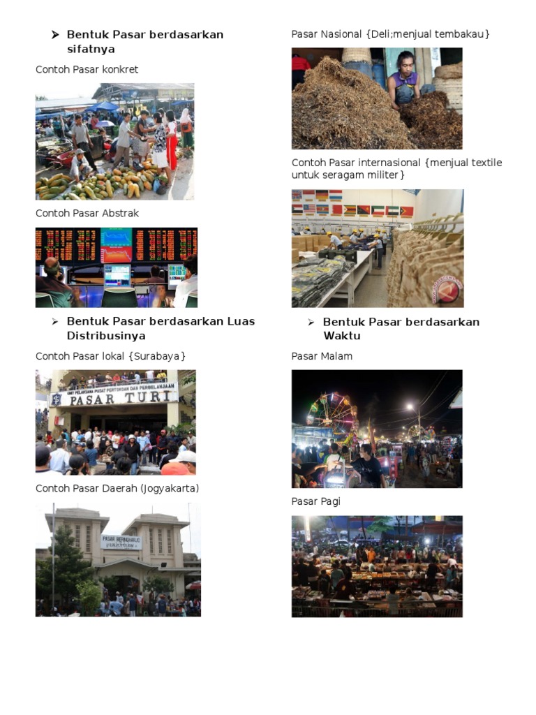 Contoh Pasar: Konkret dan Abstrak | PDF