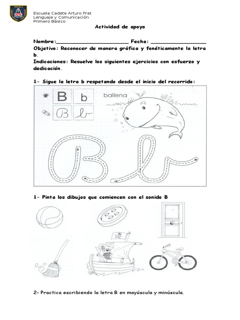 Actividades Letra B 1 | PDF
