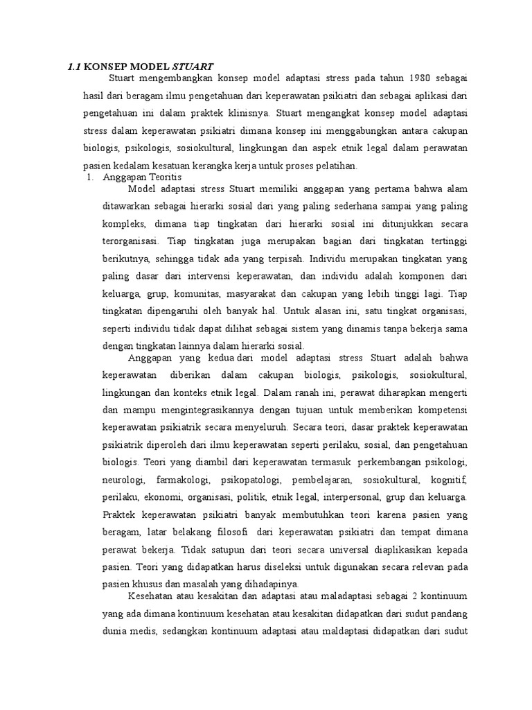 Konsep Model Stuart | PDF