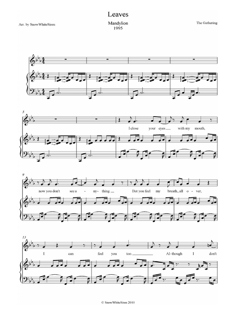 The Gathering - Leaves | PDF