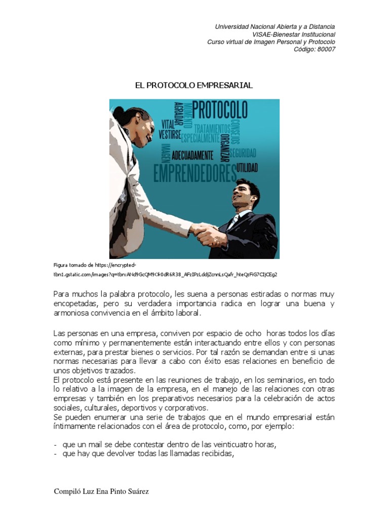 El protocolo empresarial: normas de vestuario e imagen profesional en ...