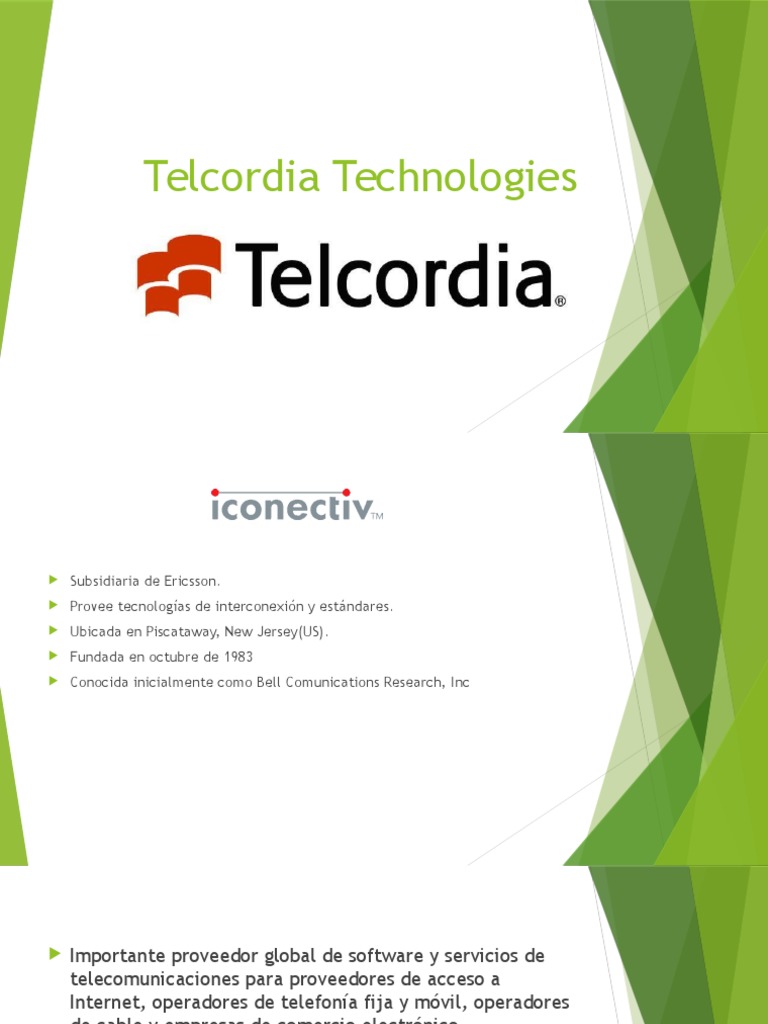 Telcordia Technologies | PDF