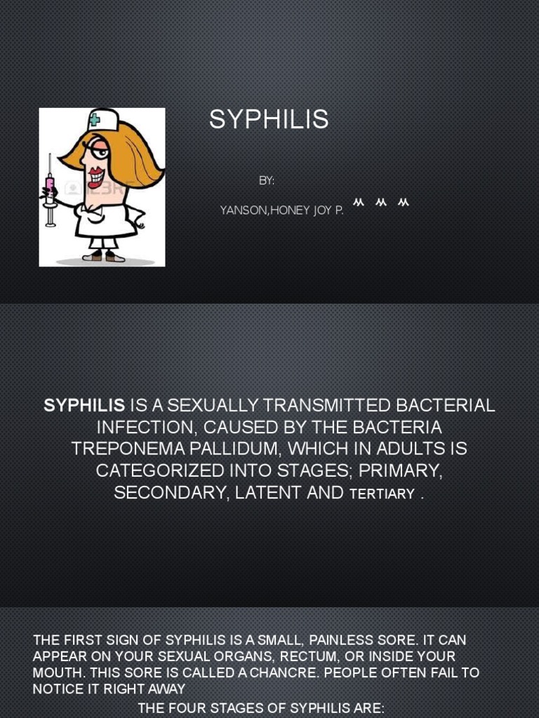 A Comprehensive Overview of Syphilis: Etiology, Signs and Symptoms ...