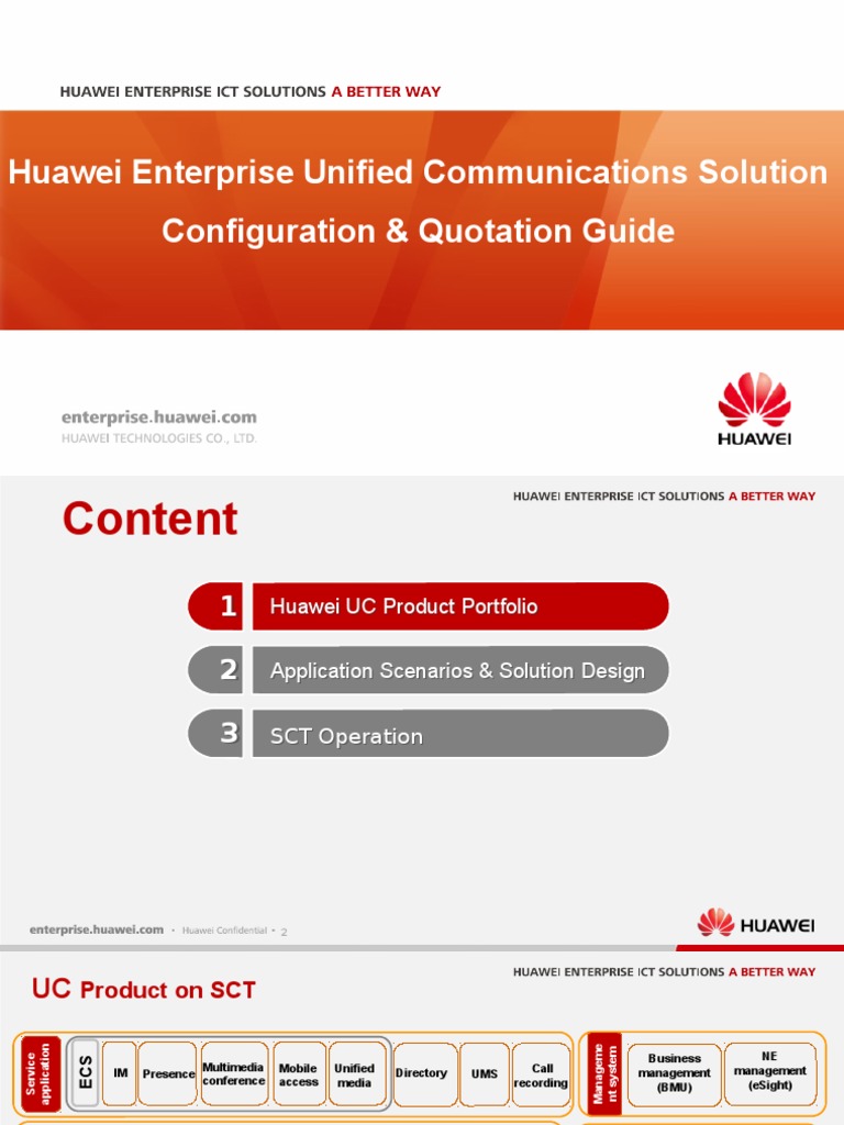 HUAWEI Unified Communication | PDF | Voicemail | Session Initiation ...
