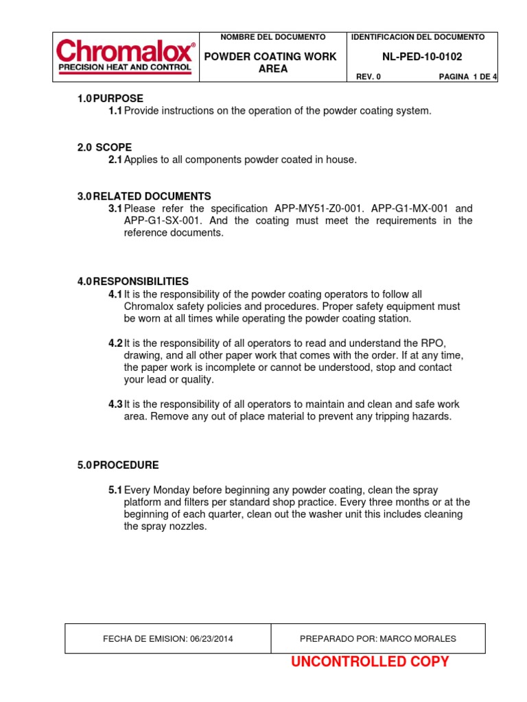0102 Powder Coating Work Area | PDF | Industries | Paintings