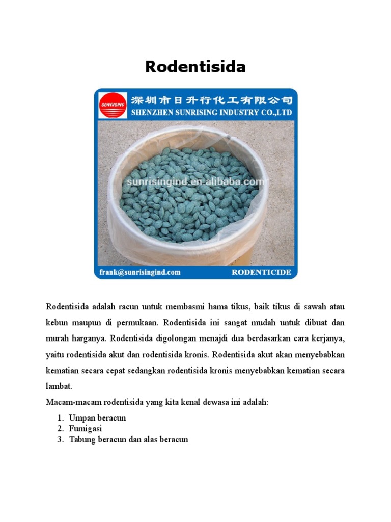 Rodentisida | PDF | Kesehatan Holistik