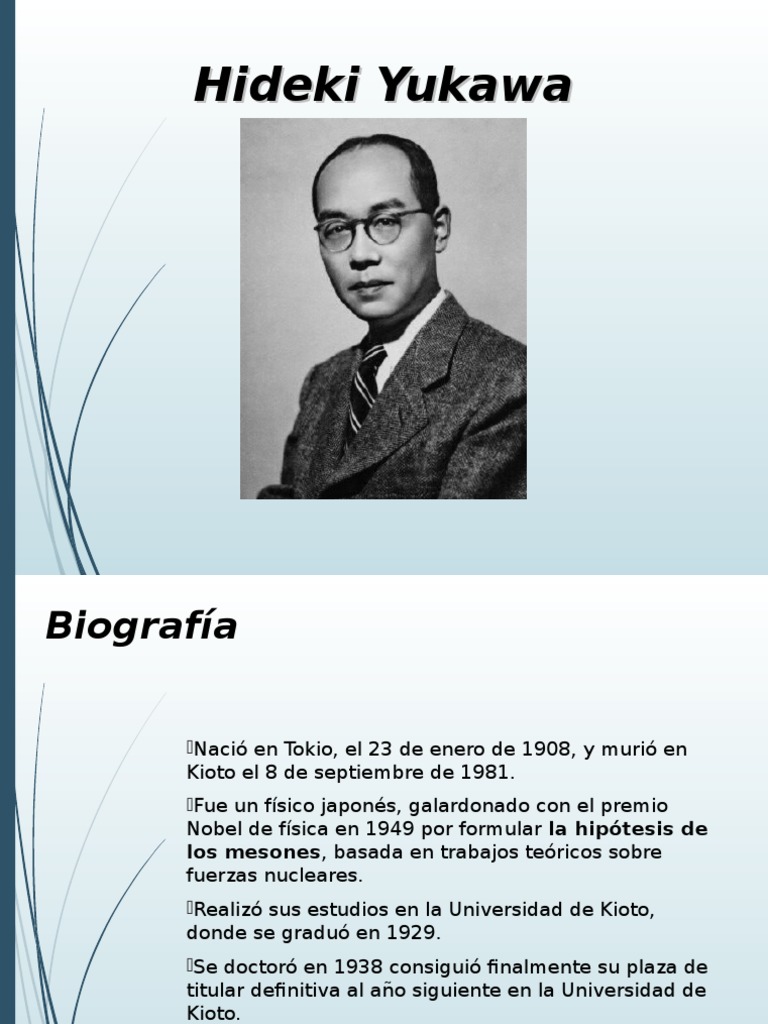 Hideki Yukawa | PDF | Ciencias sociales | Ciencia y matemáticas