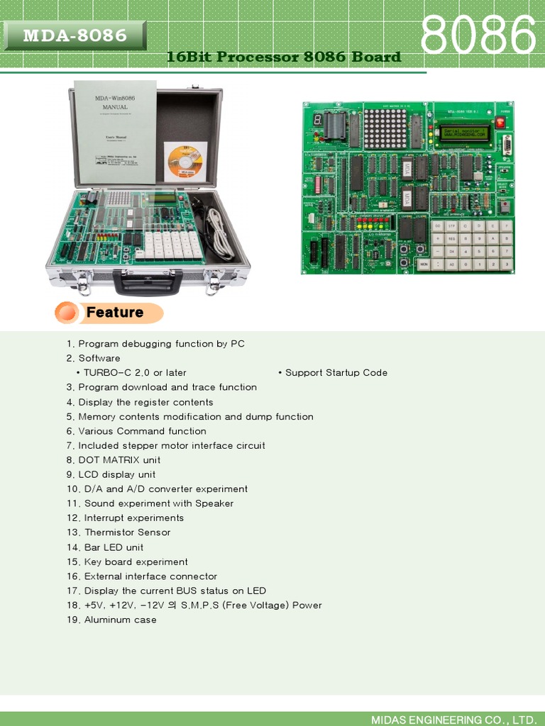 MDA 8086 (Catalog) 1 | PDF